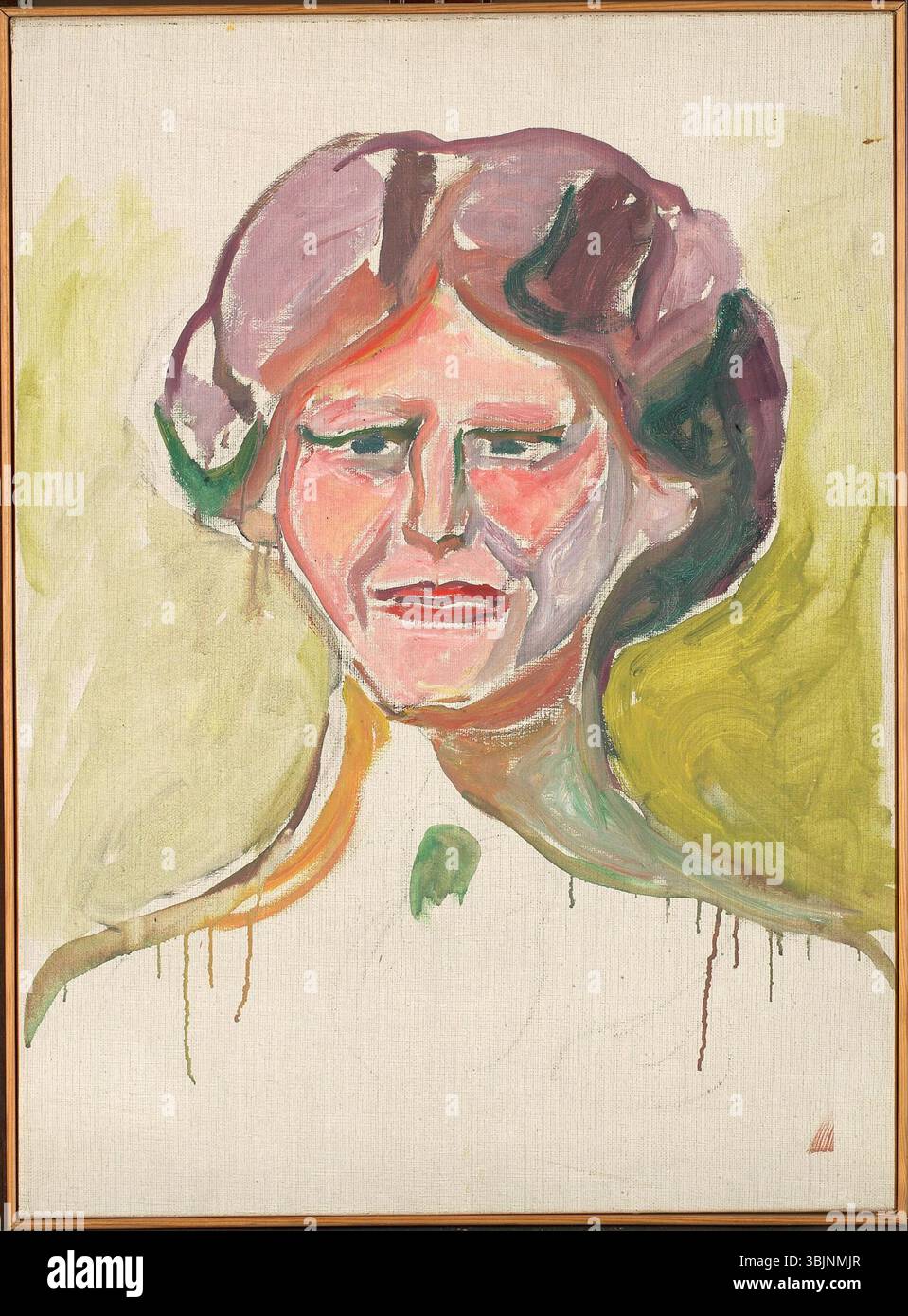 'Alma Mater, Portrait Study' (1912–1914) by Edvard Munch is an oil ...
