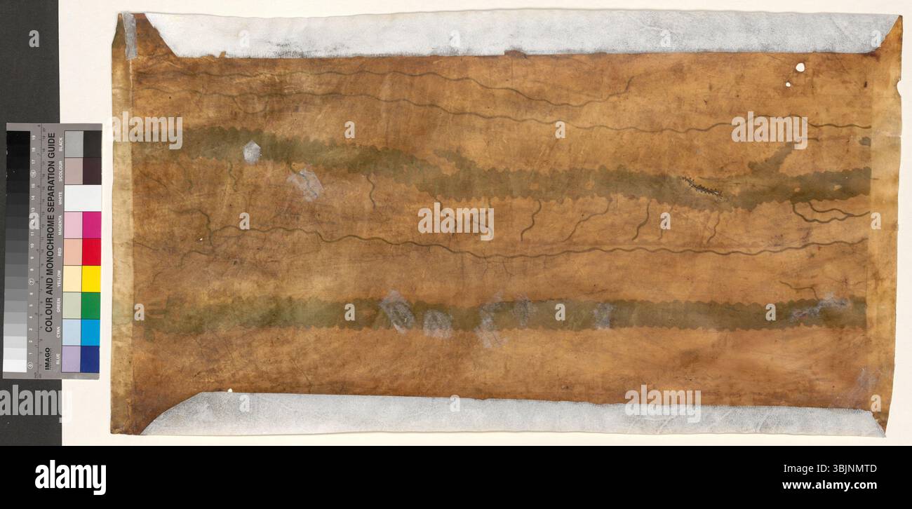 Konrad Peutinger’s 12th-century map, the Tabula Peutingeriana, housed ...