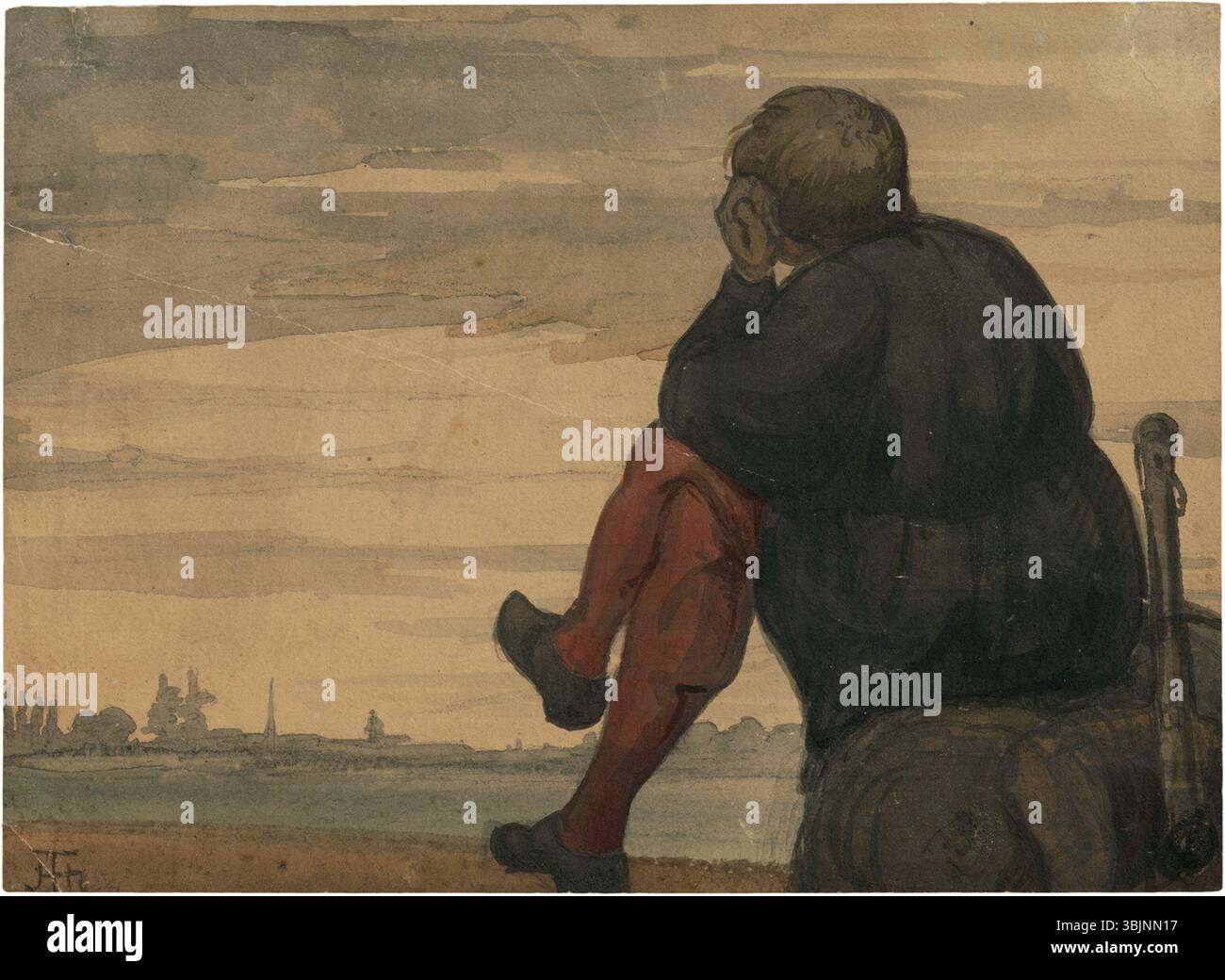 Drawing depicts male figure Cut Out Stock Images & Pictures - Alamy