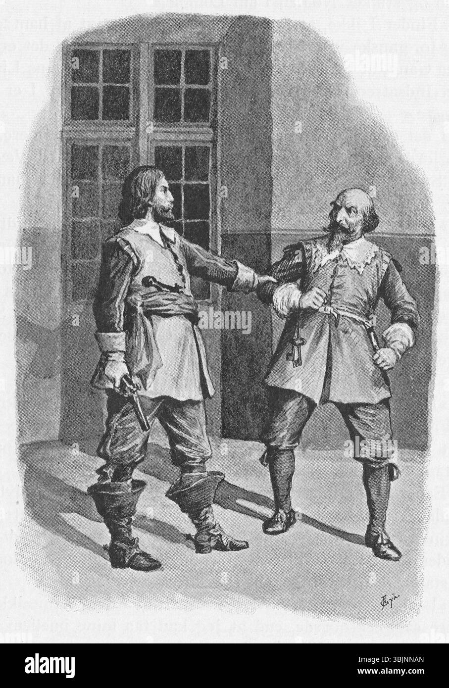 This 1909 reprint of a Poul Steffensen illustration shows Svend Poulsen ...