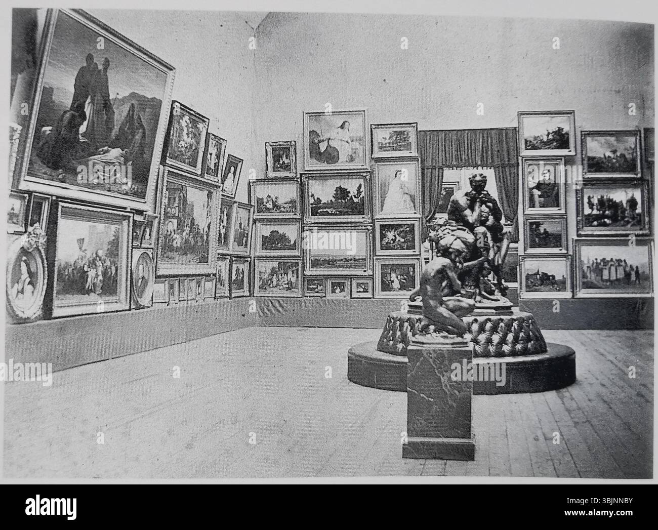 Louis-Joseph Ghémar’s 1863 photograph of the Brussels Salon captures a ...