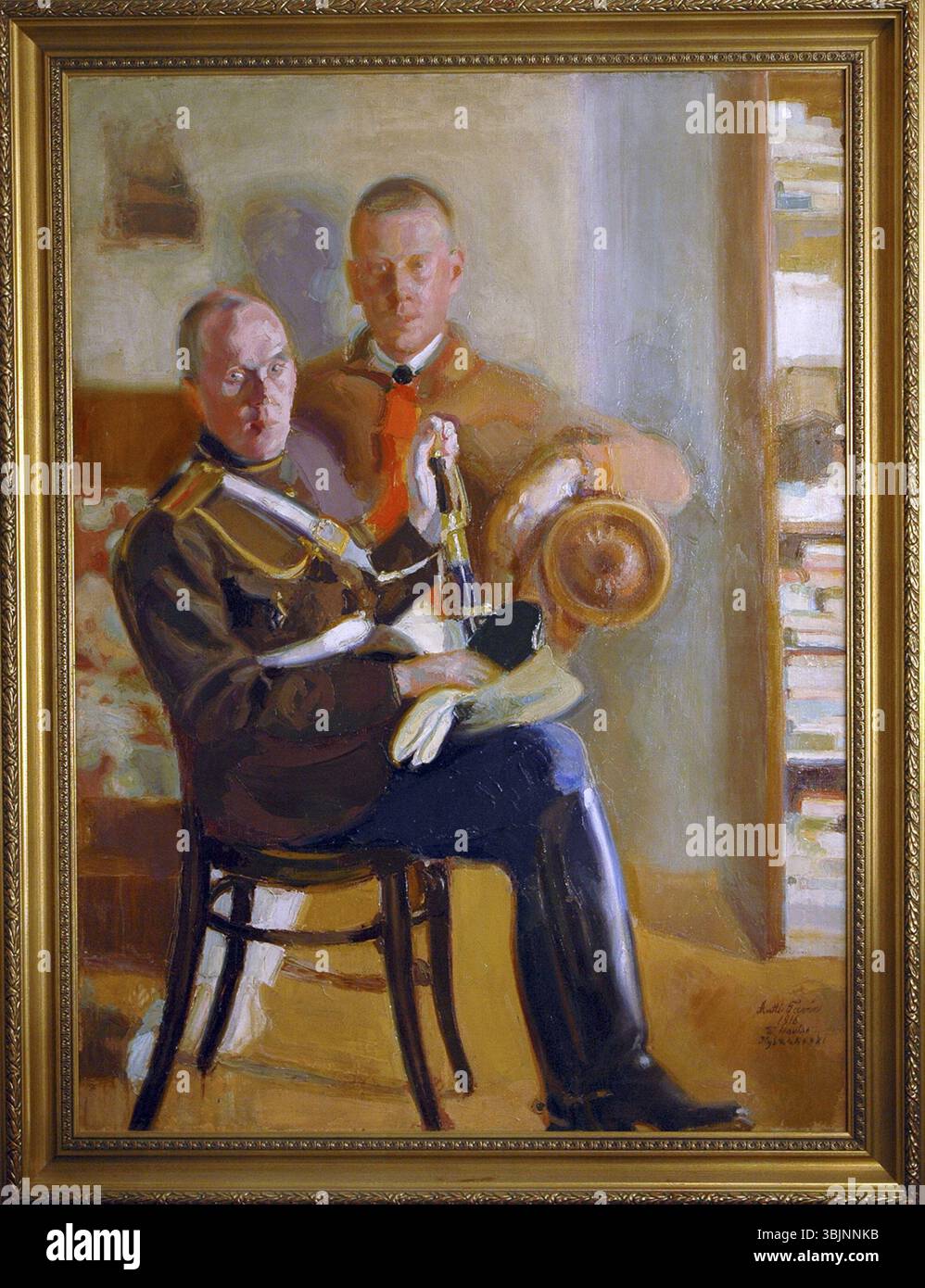 Antti Favén’s 1916 painting 'Double Portrait of Bertil and Esko Favén ...