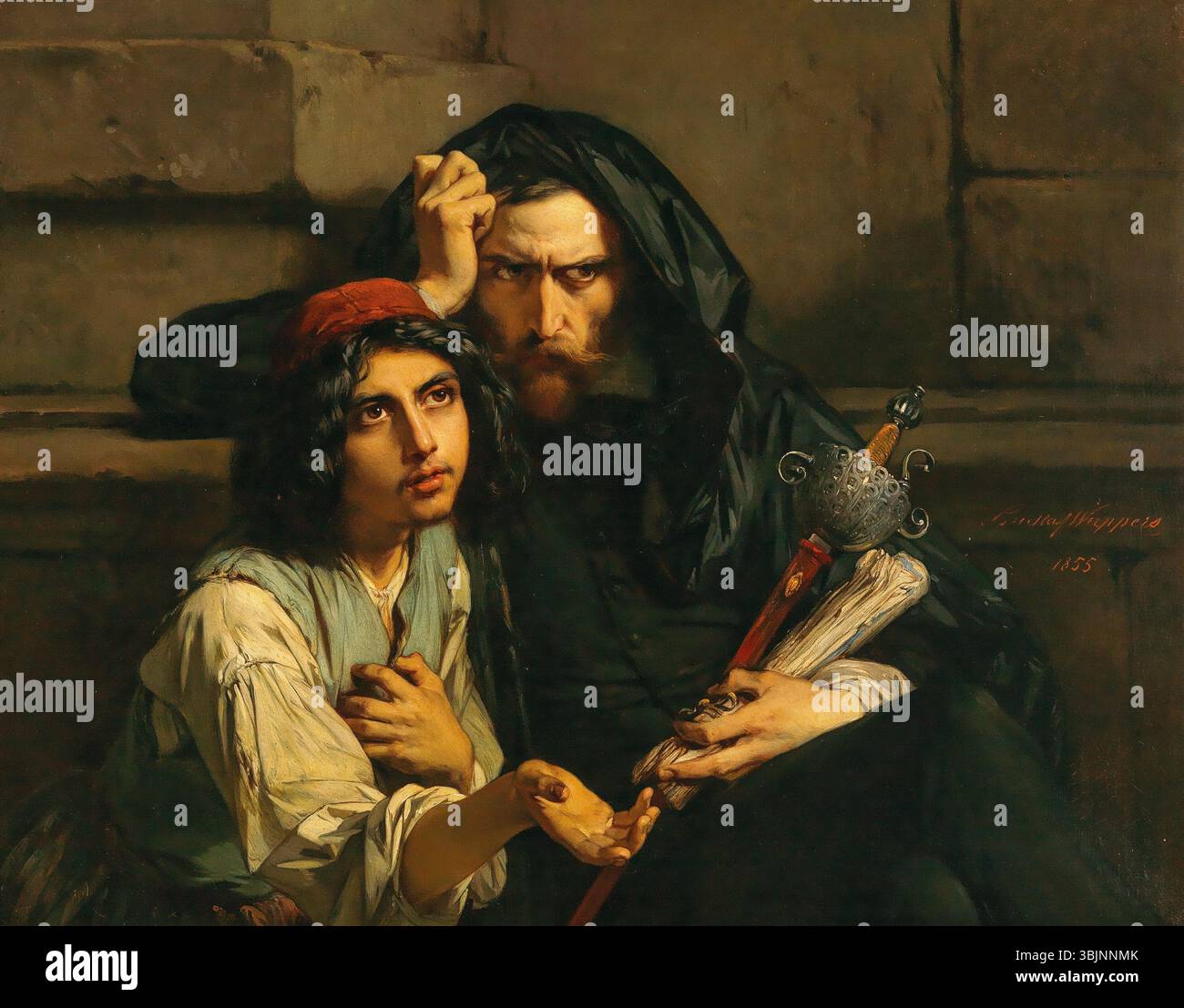 Gustaf Wappers' 1855 oil painting 'Le Camoens' portrays the poet Luís ...