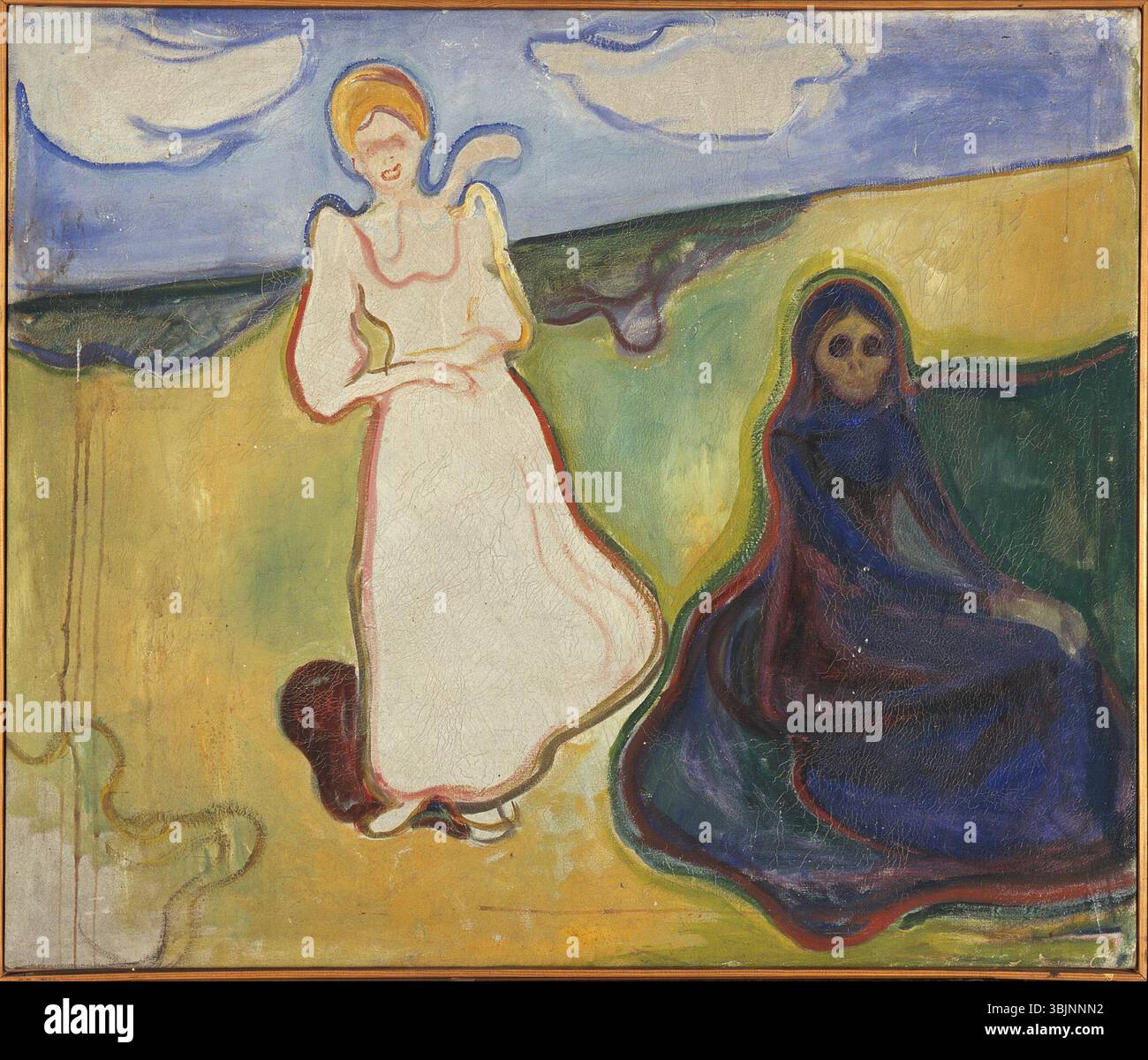 'Two Women in a Landscape' (1897–1899) by Edvard Munch is an oil and ...