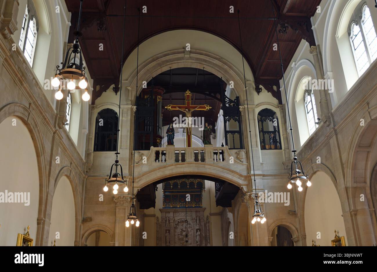Saint anselm and st cecilias roman catholic church hi-res stock ...
