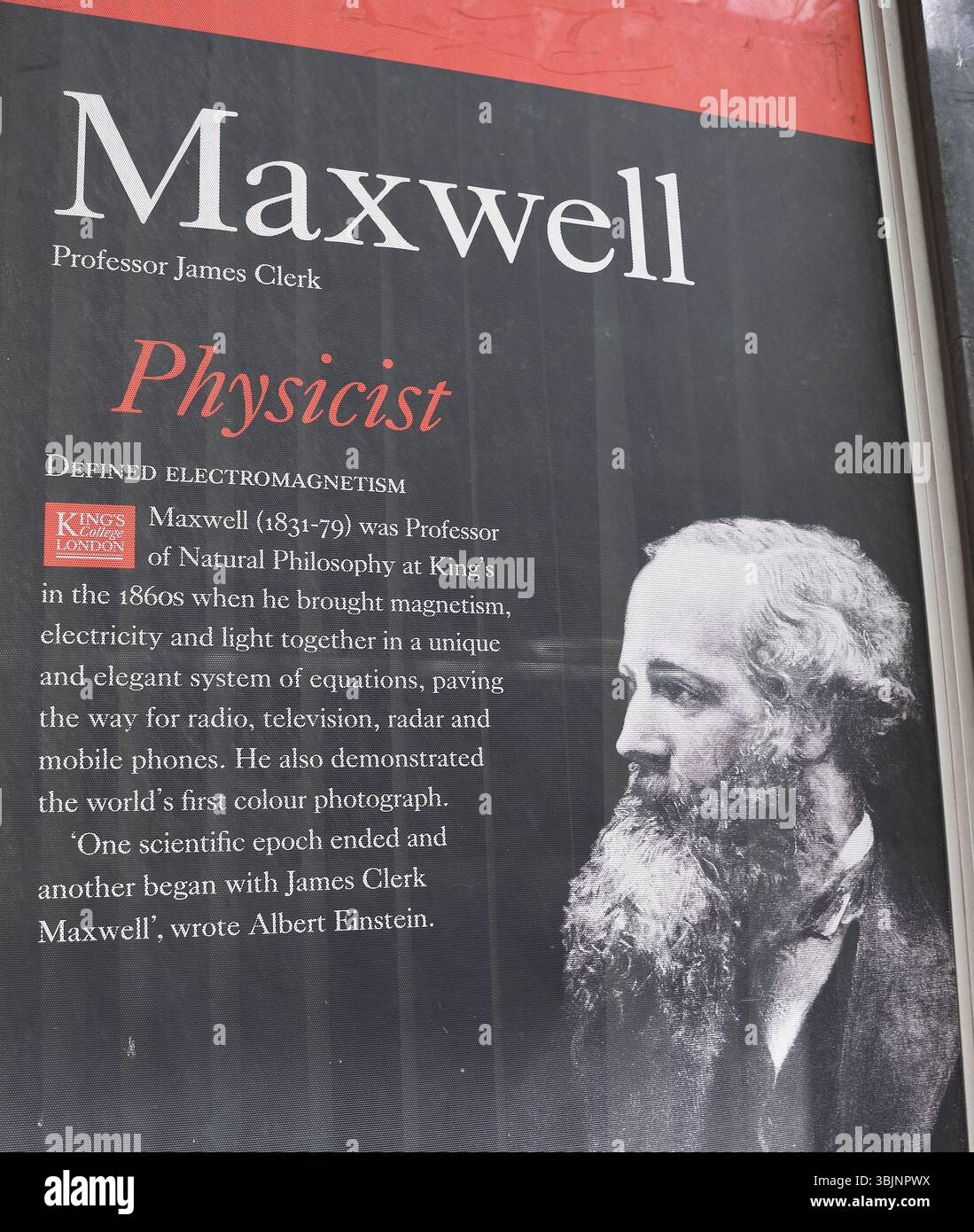 Photo of professor james clerk maxwell hi-res stock photography and ...