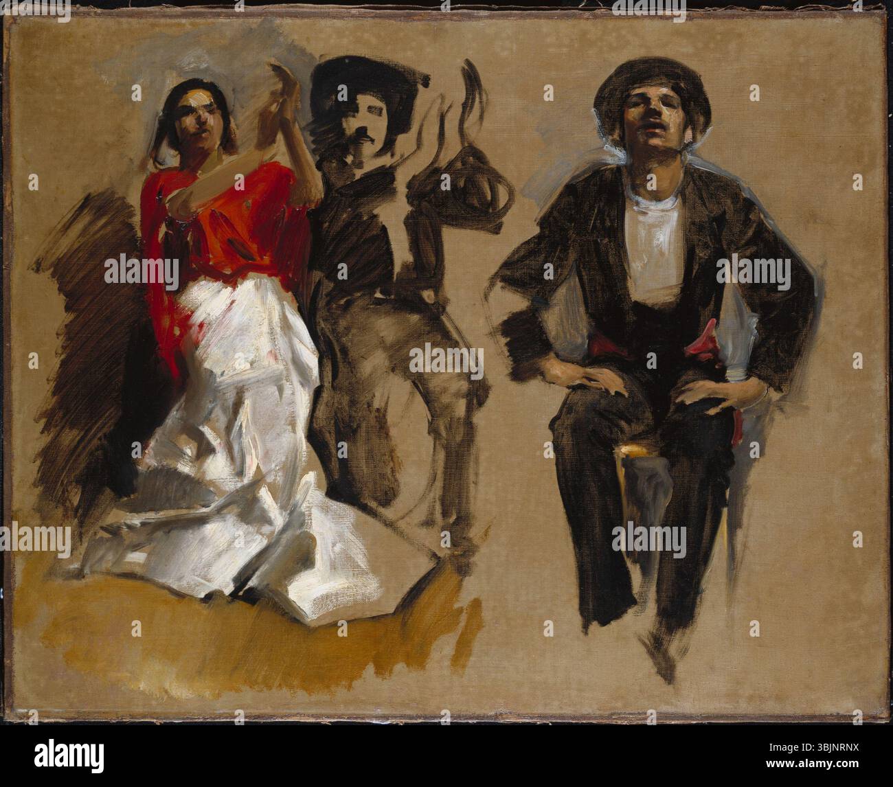 John Singer Sargent’s 'Study for Seated Figures for El Jaleo' (circa ...
