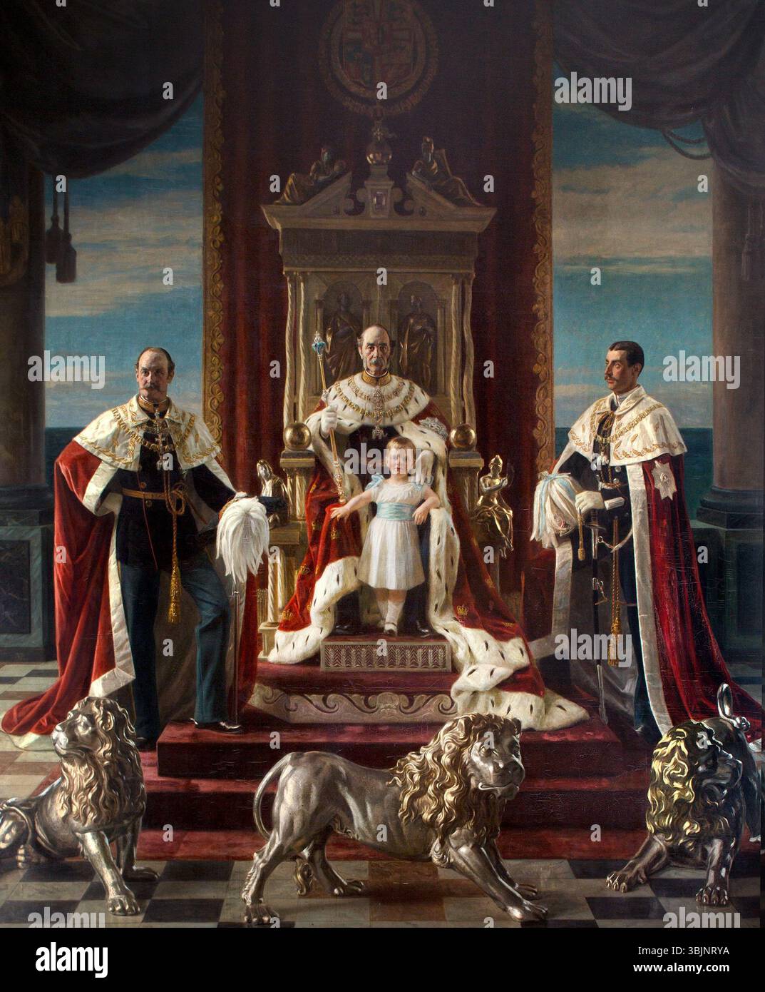 '4 generationer af danske konger' (Four Generations of Danish Kings) by ...