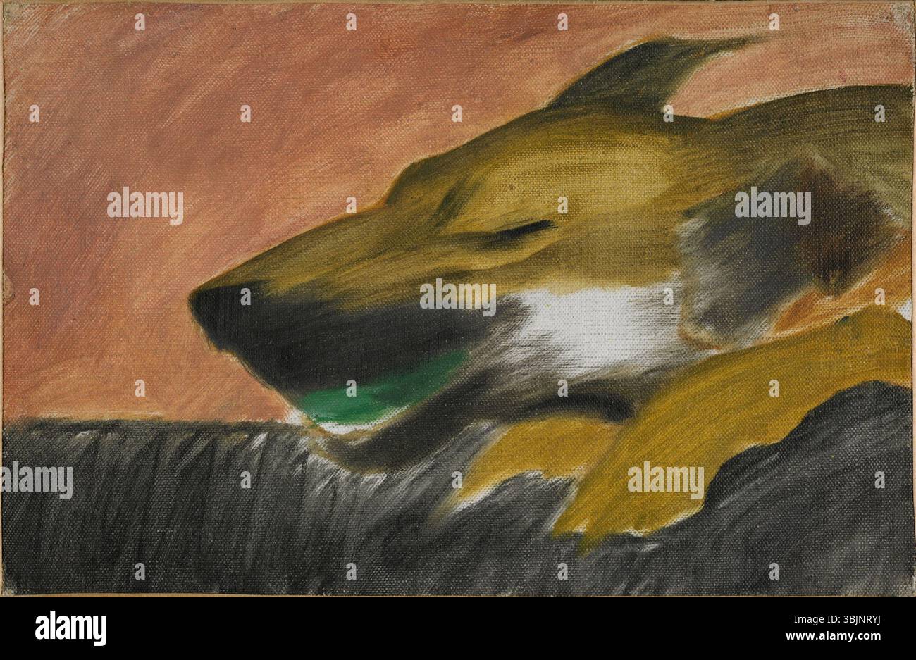*Dog in Motion* by Joseph Stella, circa 1914, captures the dynamic ...