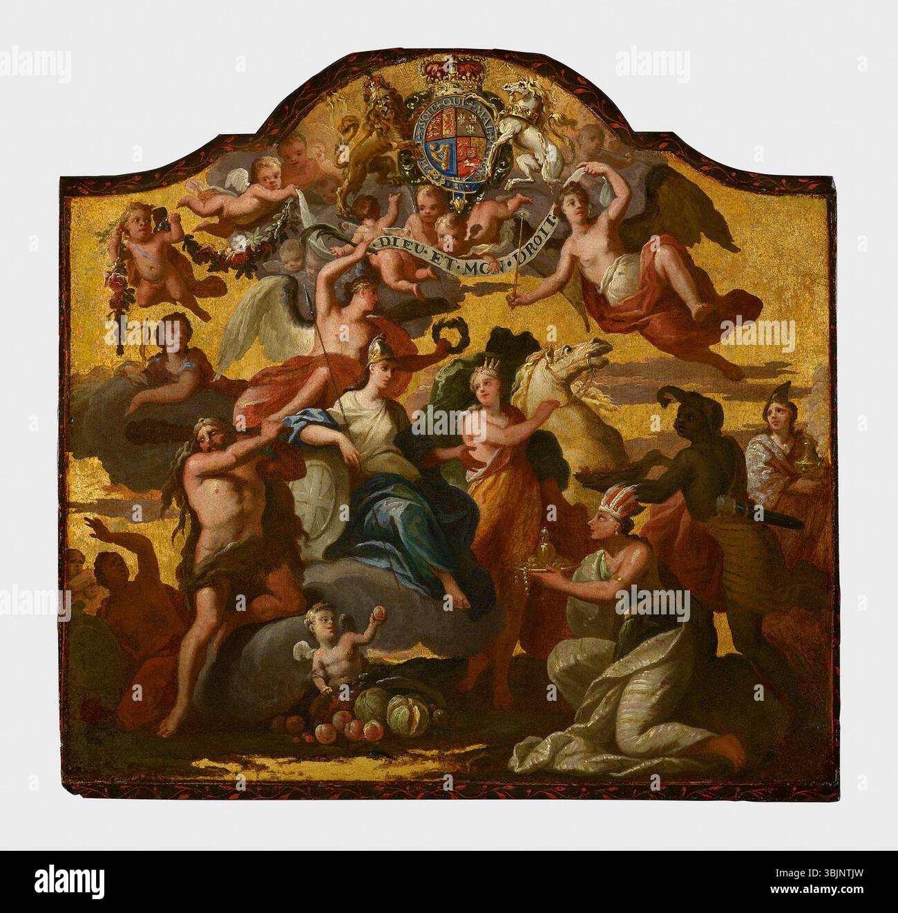 'Panel for a Royal State Coach: Britannia Receiving Homage from the ...
