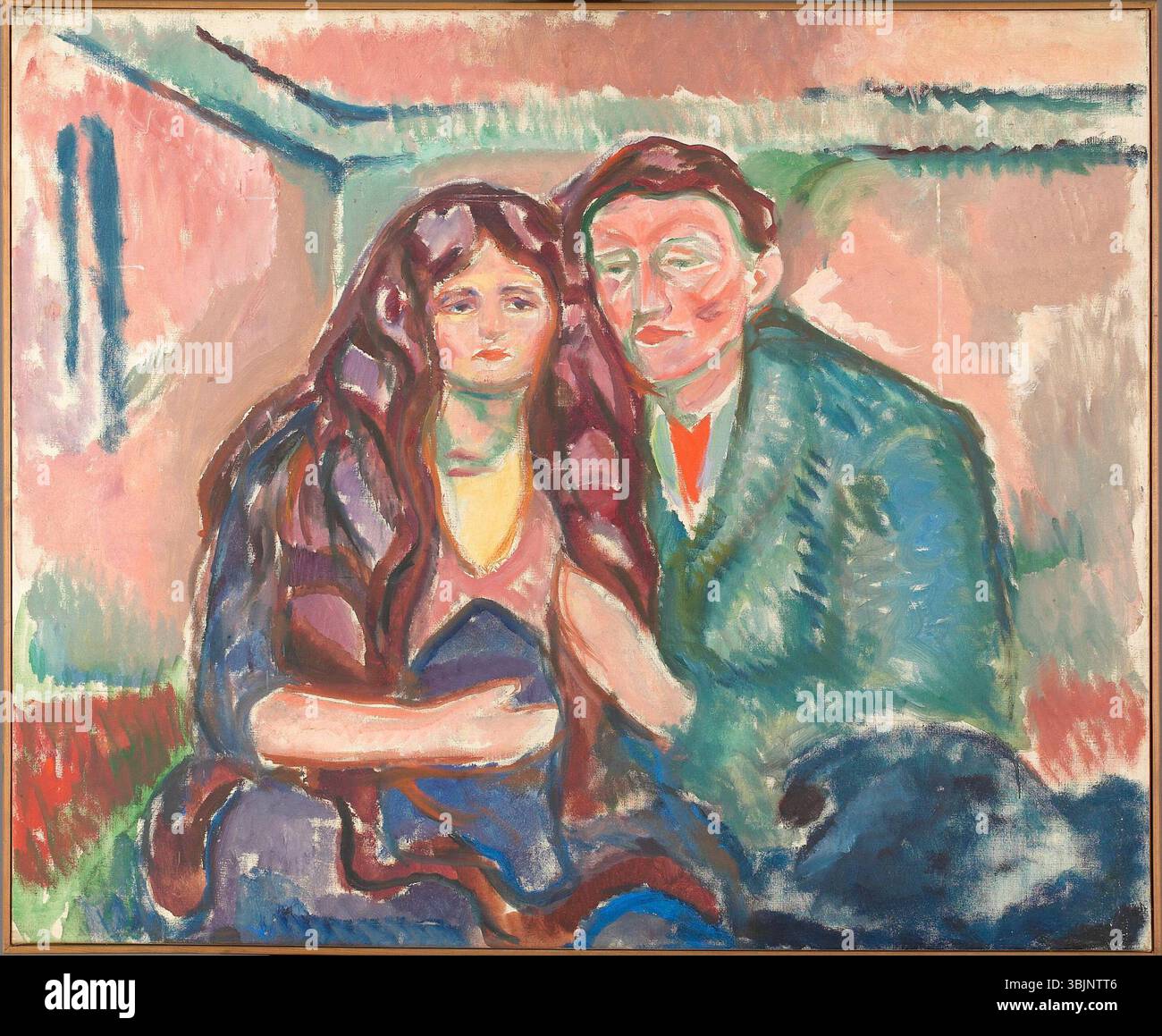 Painted in 1913, Edvard Munch’s oil on canvas 'The Seducer' depicts a ...