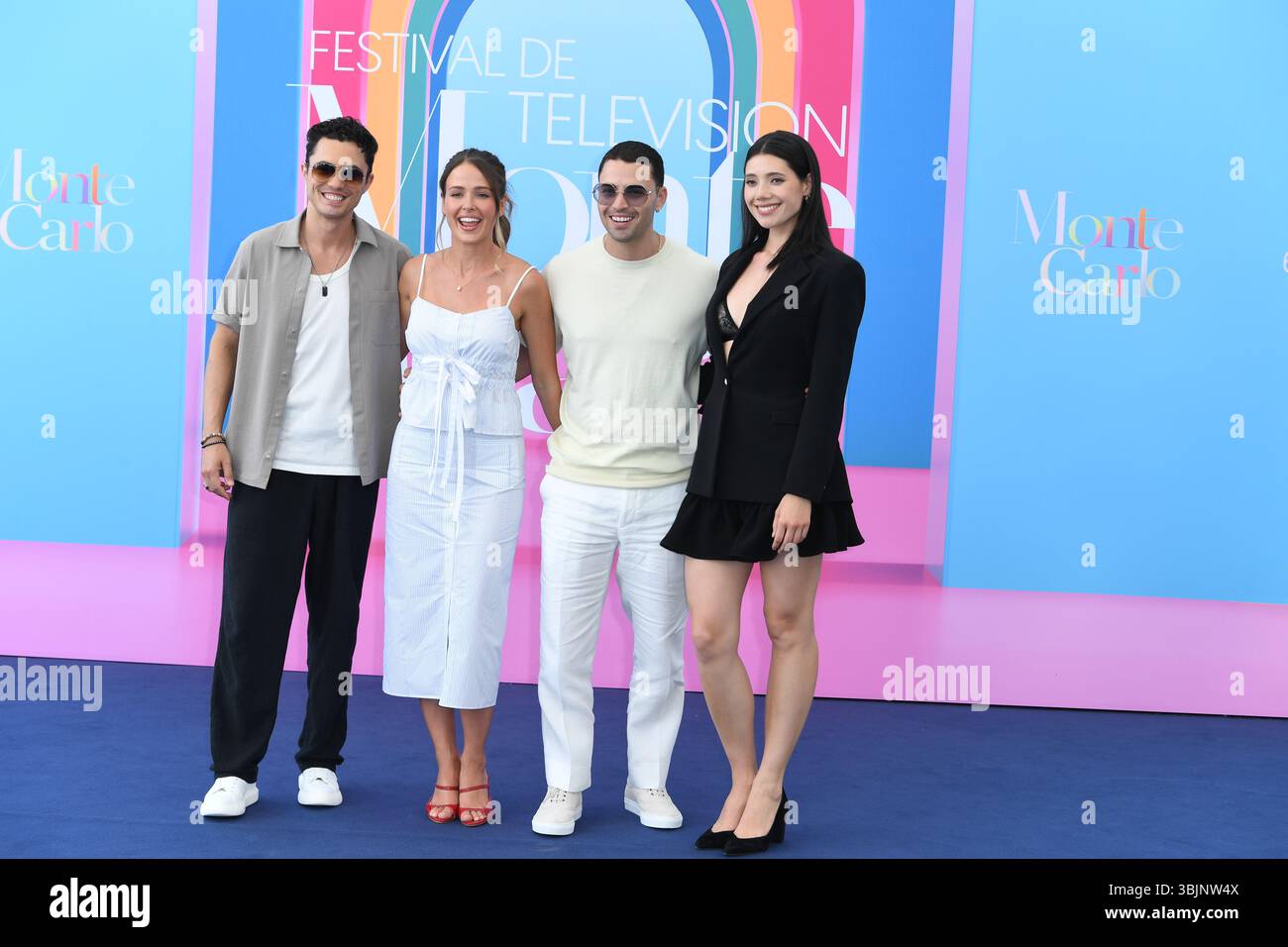 Montecarlo, Monaco. 15th June, 2025. Darren Barnet, Jocelyn Hudon ...
