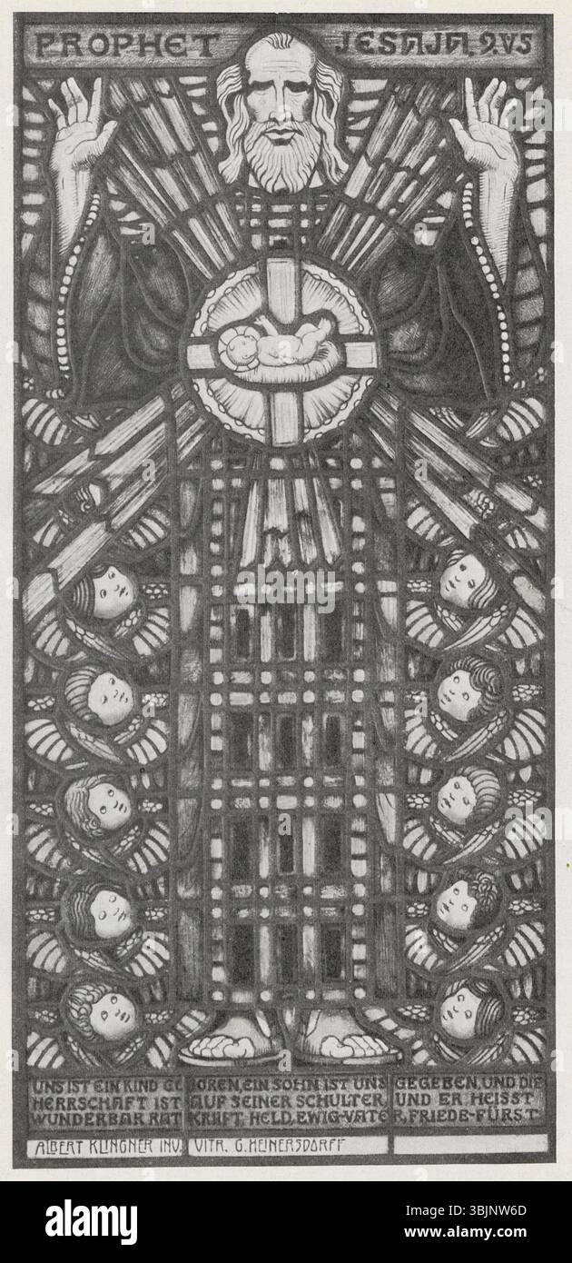 Albert Klingner’s 'Prophet Jesaja' is a stained-glass window created ...