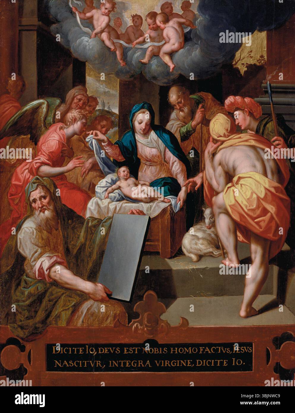 'The Adoration of the Shepherds' is an oil on panel painting by Jacob ...