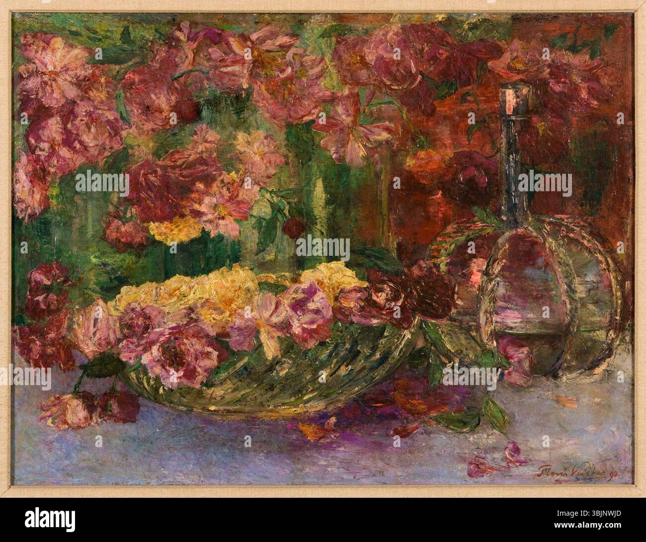 Floris Verster’s 1893 painting 'Maandrozen na het feest' (Moon Roses ...