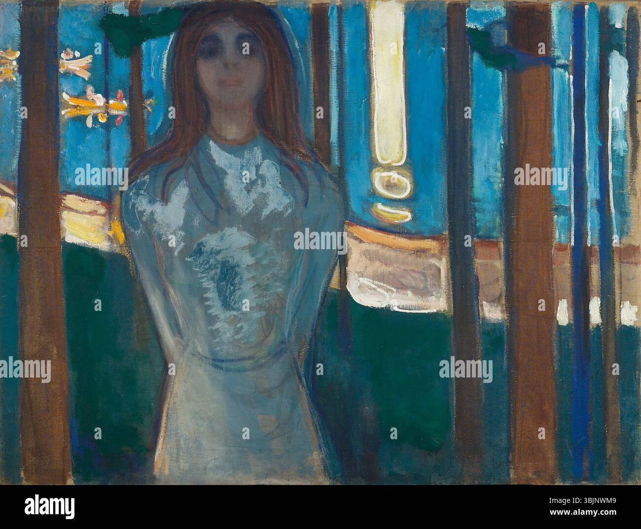 'Summer Night. The Voice' by Edvard Munch (1896) depicts a serene ...