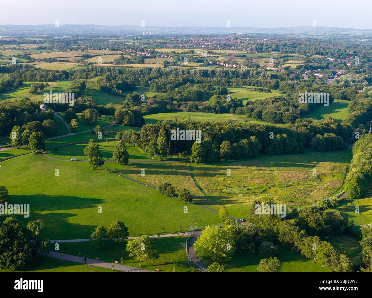 Aerial image of Heaton Park in Prestwich - UK Stock Photo - Alamy