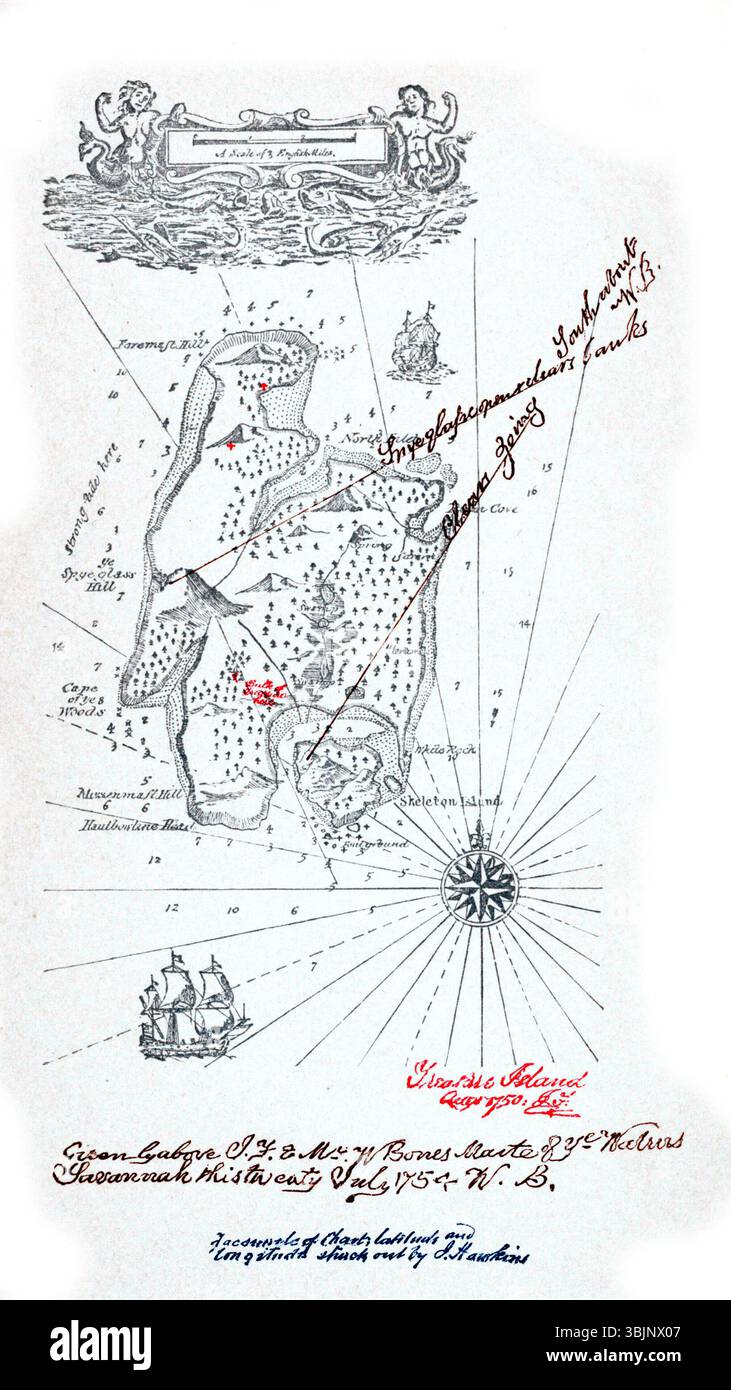 Treasure island map hi-res stock photography and images - Alamy