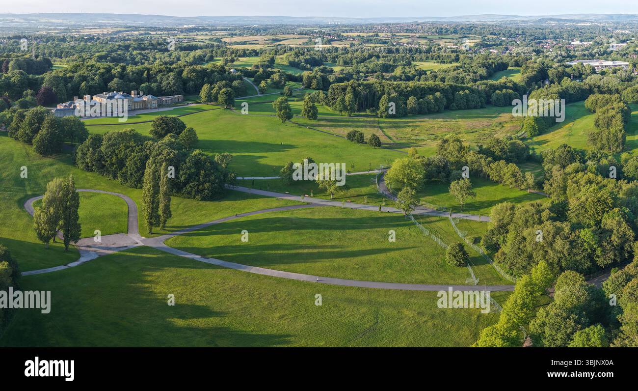 Aerial image of Heaton Park in Prestwich - UK Stock Photo - Alamy