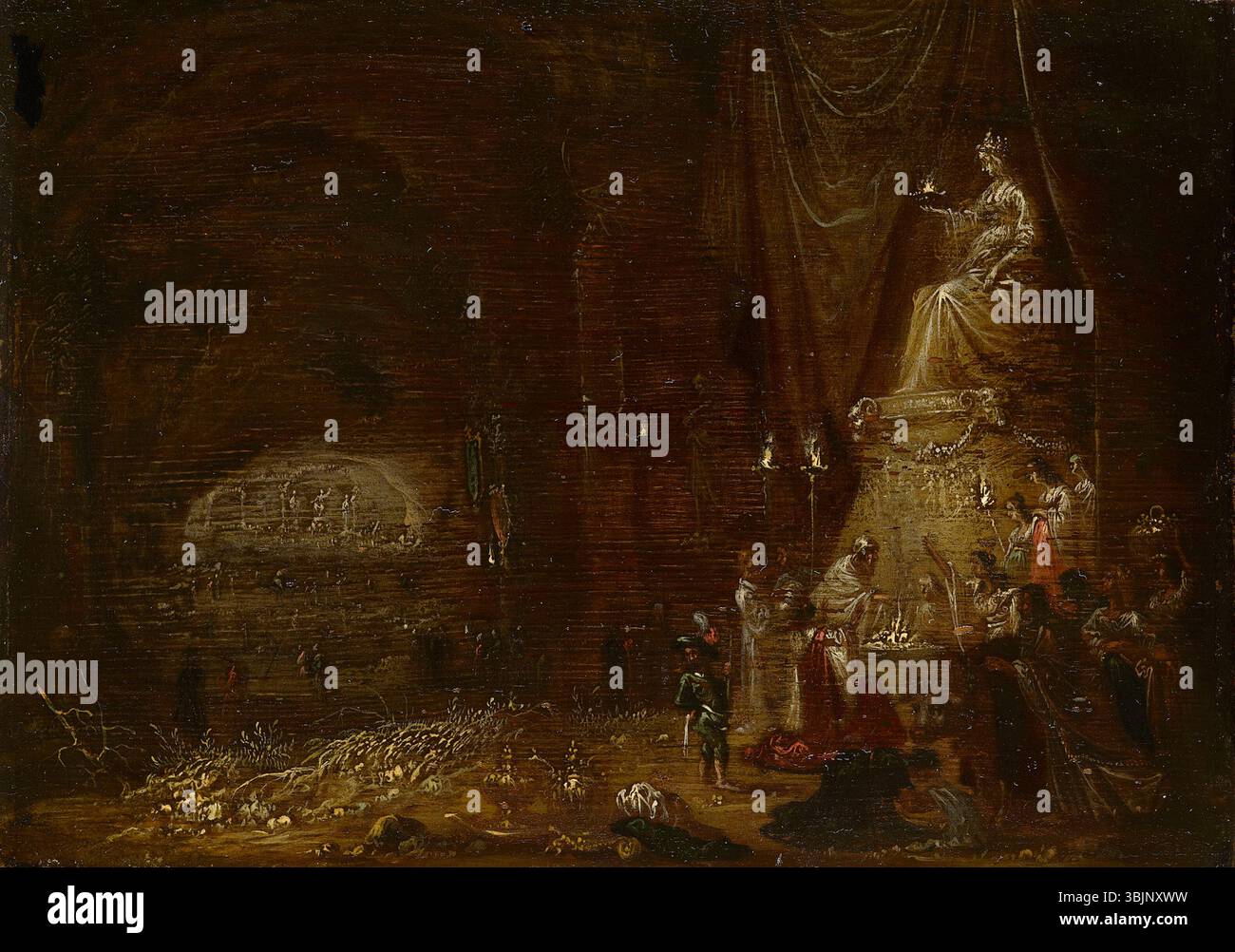 Rombout van Troyen's 'A Sacrificial Scene' (circa 1635–1650) is a ...