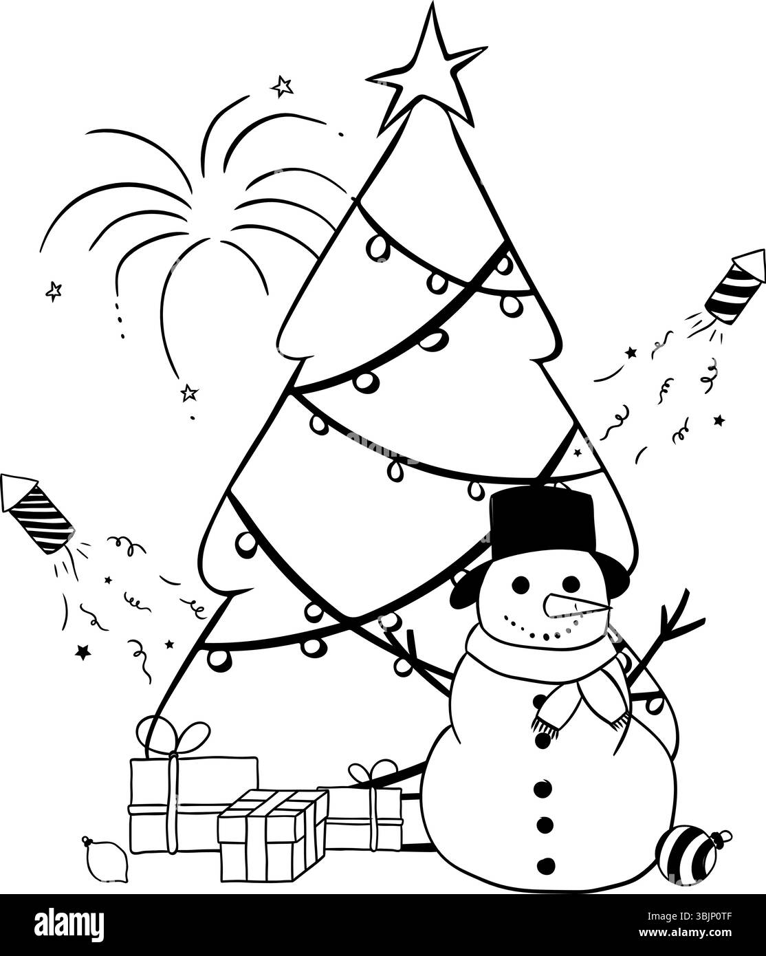 Christmas card flyer cover Black and White Stock Photos & Images - Alamy