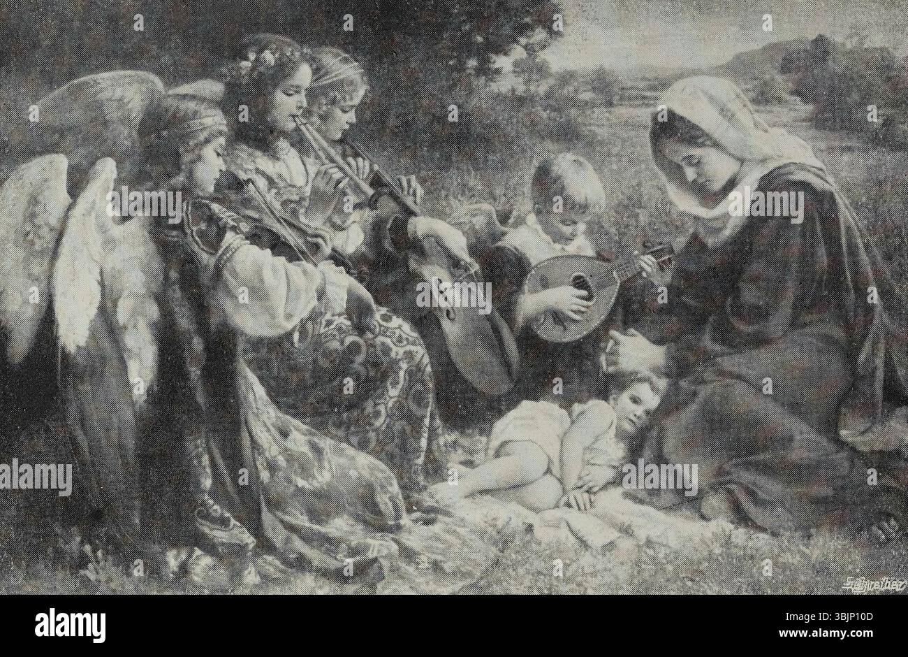 Hermann Seeger's circa 1906 painting 'Ruhe auf der Flucht' depicts a ...