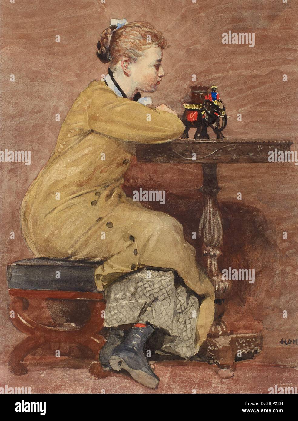 Winslow Homer’s 'Woman and Elephant' (circa 1877) features a woman with ...
