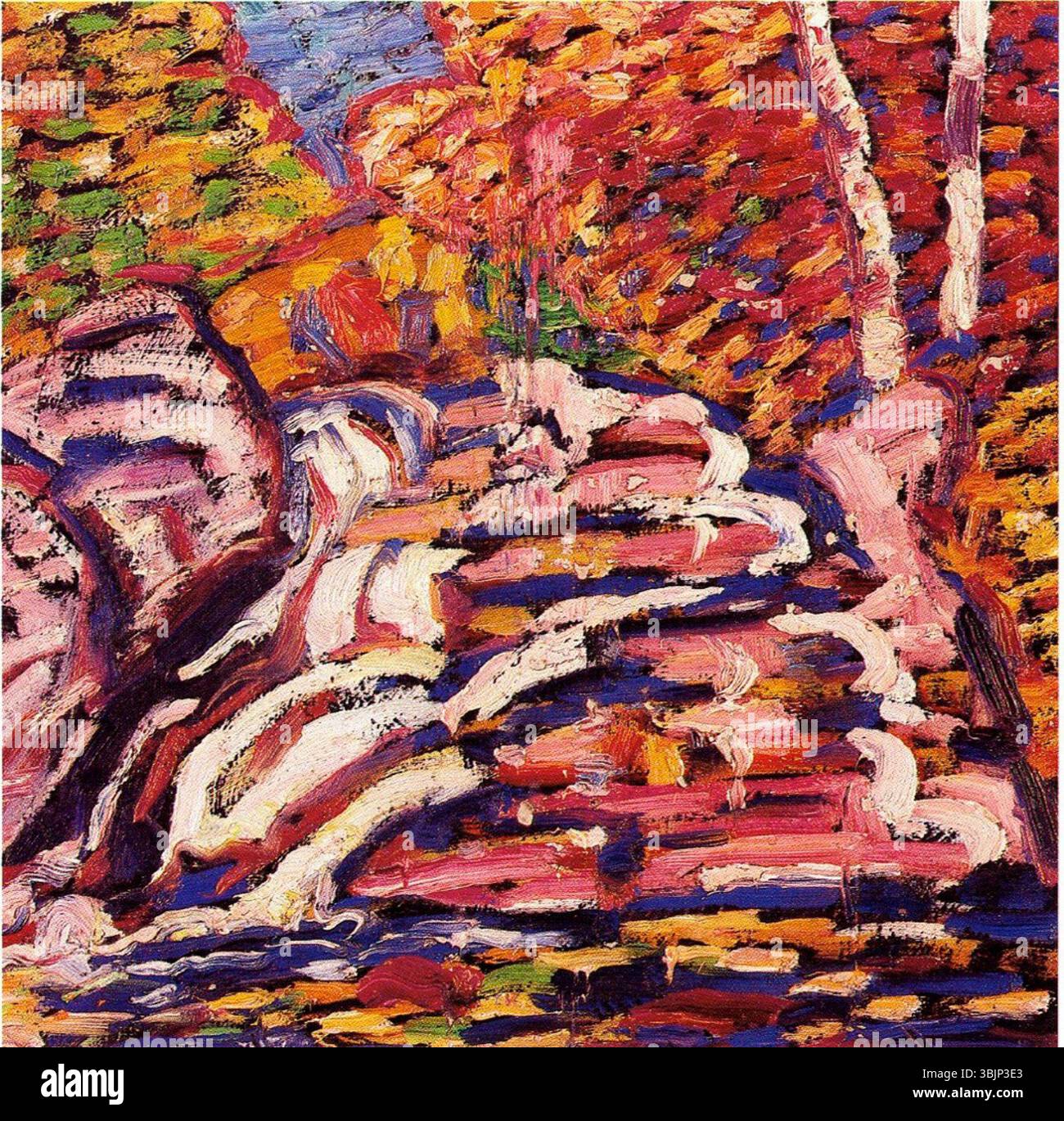 'Landscape' by Marsden Hartley (circa 1910) is an oil on canvas ...