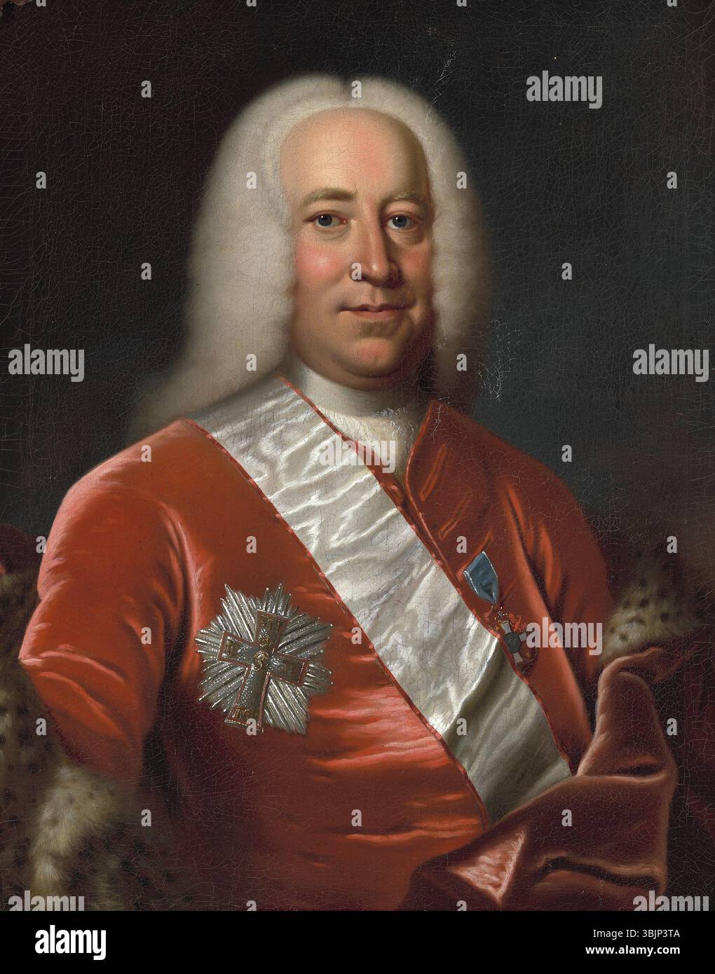 Painted between 1757 and 1763 by Johan Hörner, this portrait shows ...