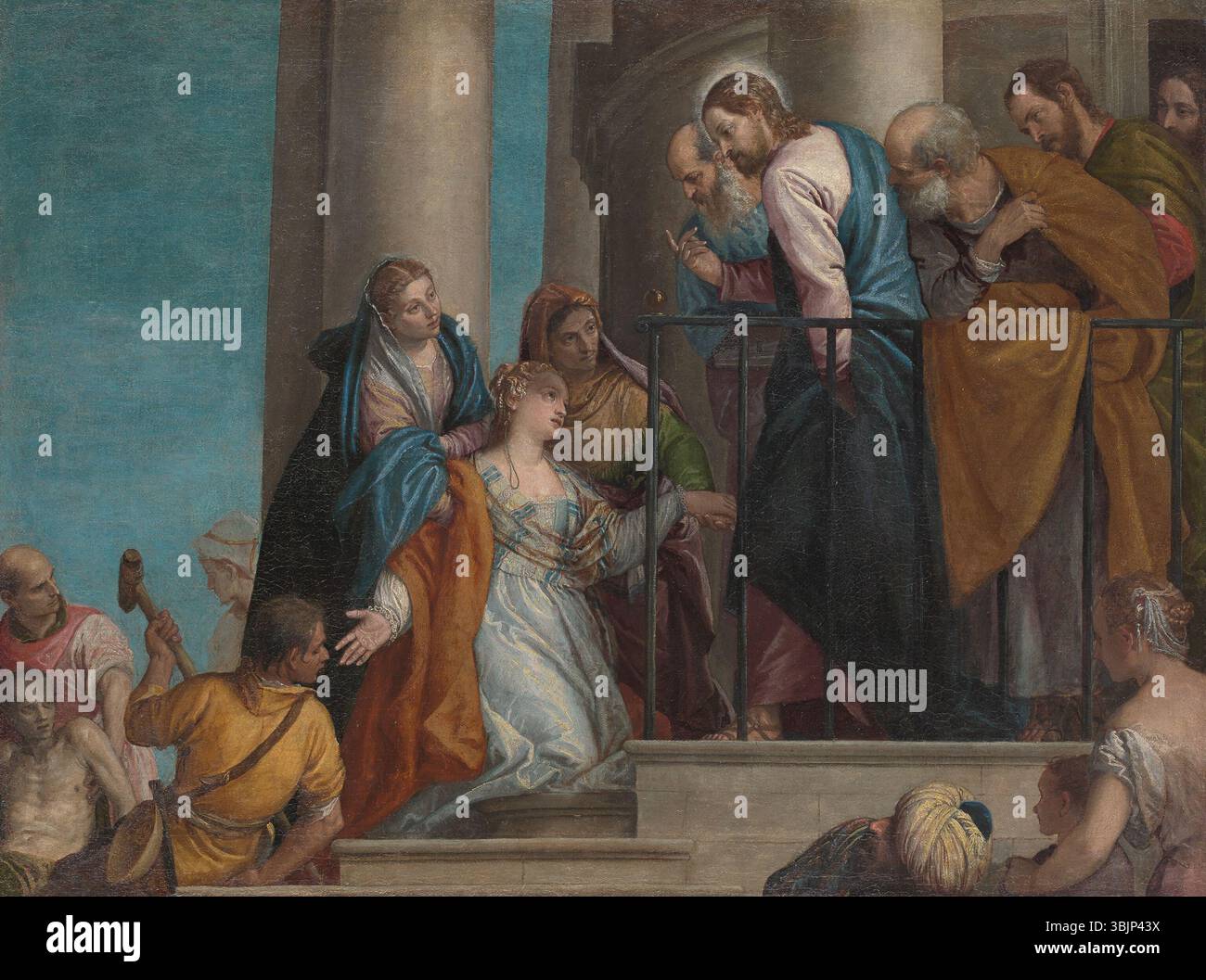 Paolo Veronese painted 'Raising the Young Man of Nain' during the 1560s ...