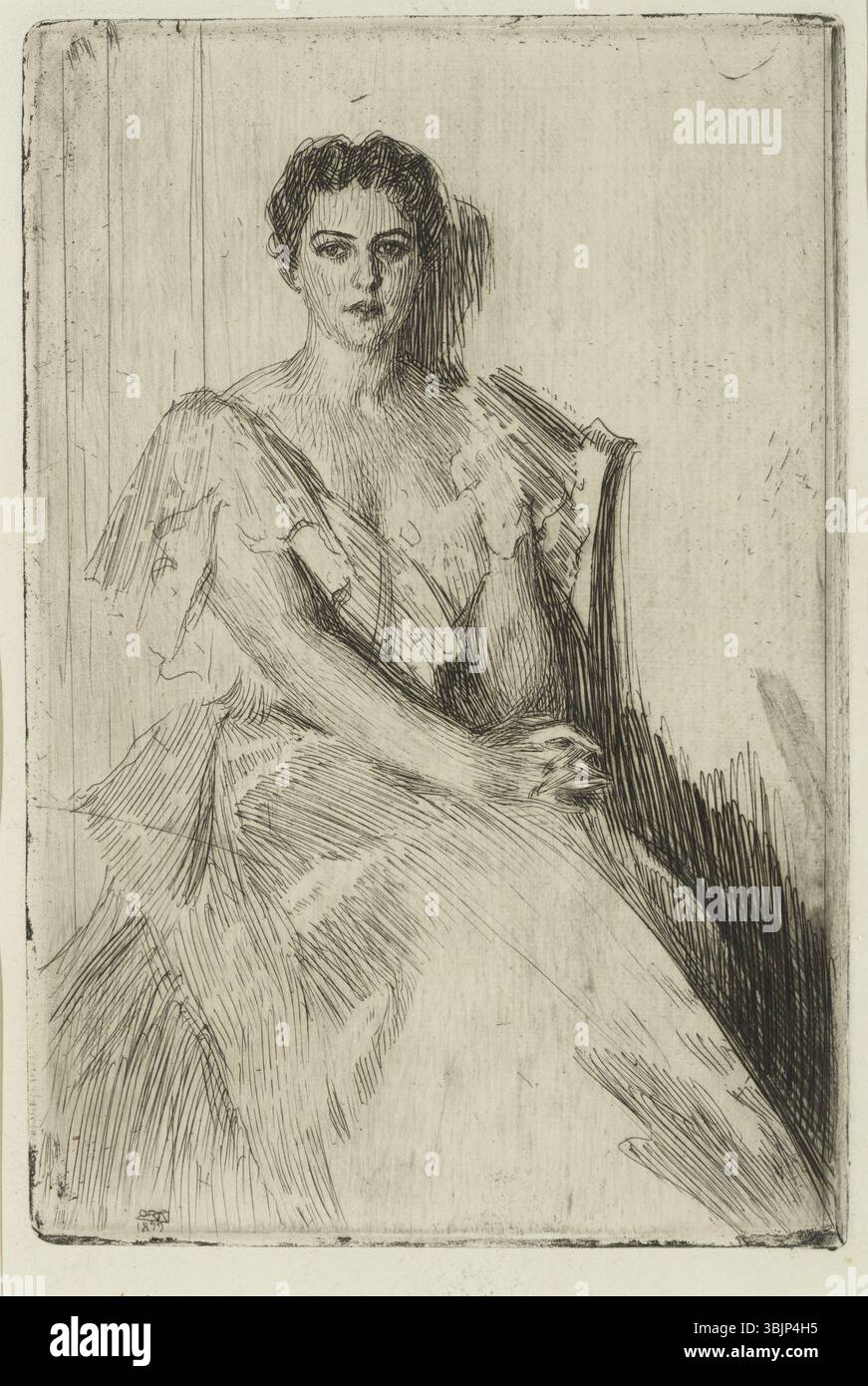 In this 1899 portrait, Anders Zorn presents Mrs. Grover Cleveland I ...