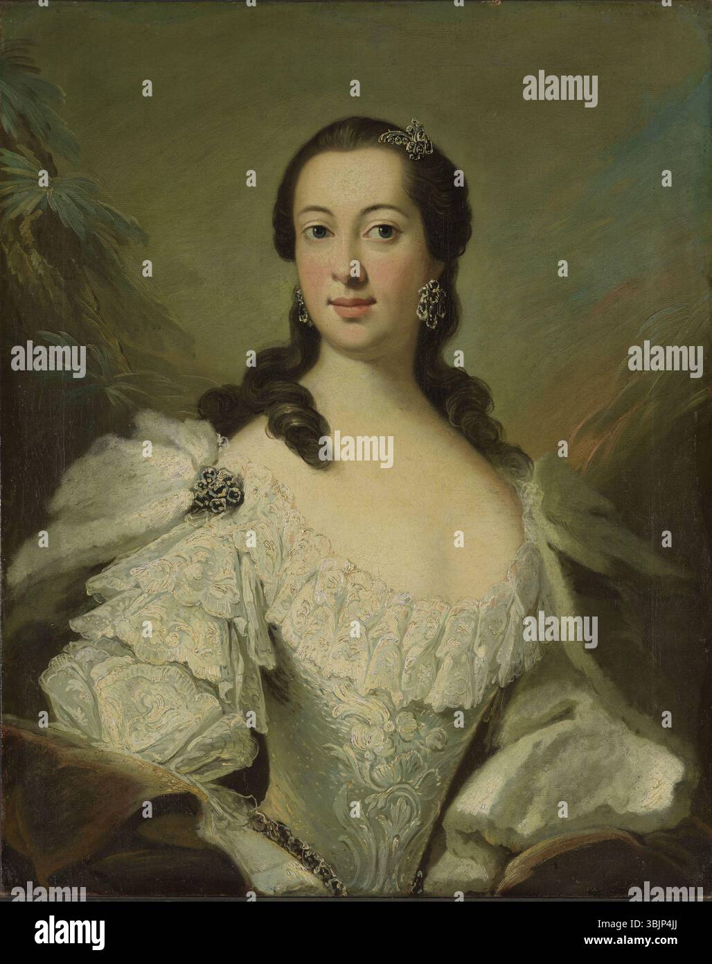 *Portræt af Maria Numsen* (1752) is a portrait by Peder Als, depicting ...