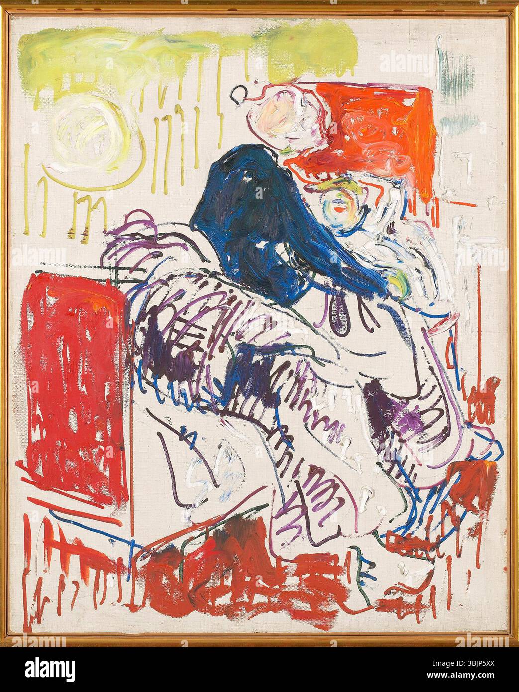 'The Death of the Bohemian' (1918–1920) by Edvard Munch portrays the ...
