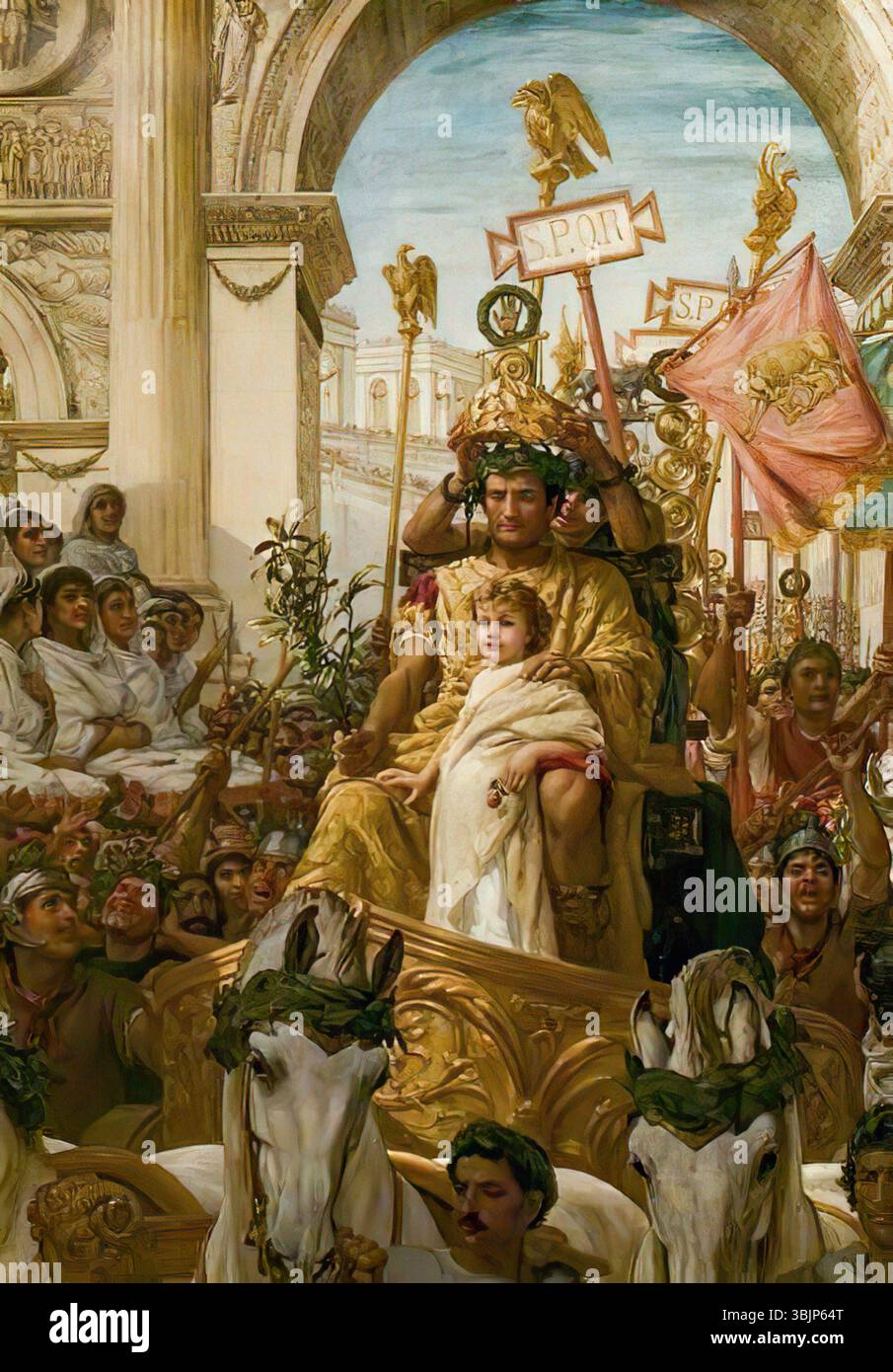 Francis William Warwick Topham’s 1838 work depicts a triumphator’s ...