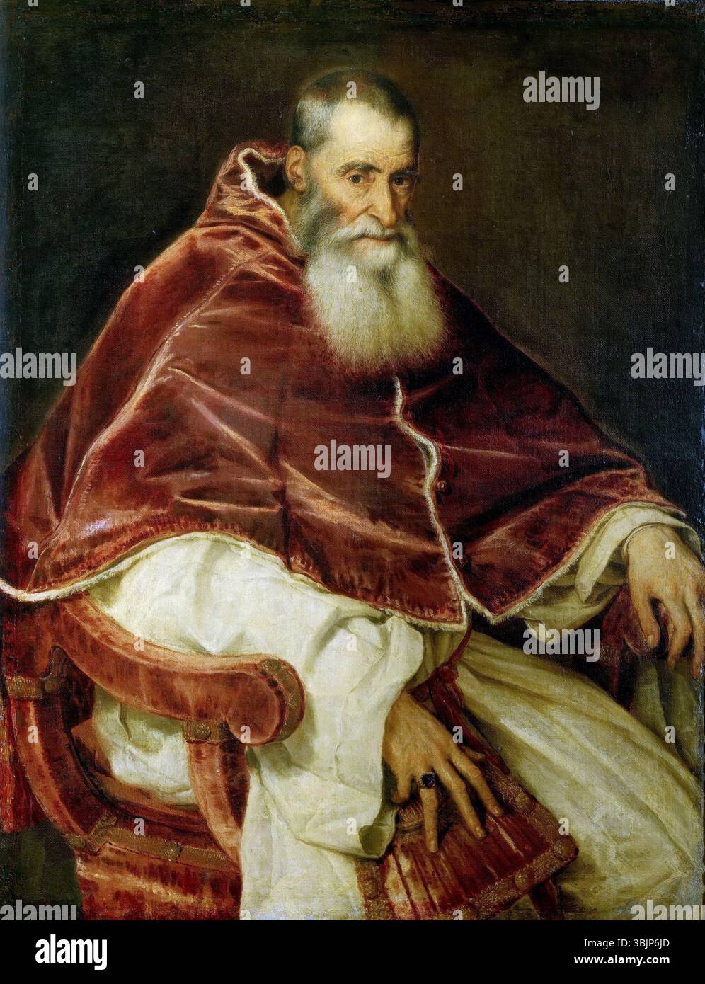 Titian's 1543 portrait of Pope Paul III Farnese is a notable work ...