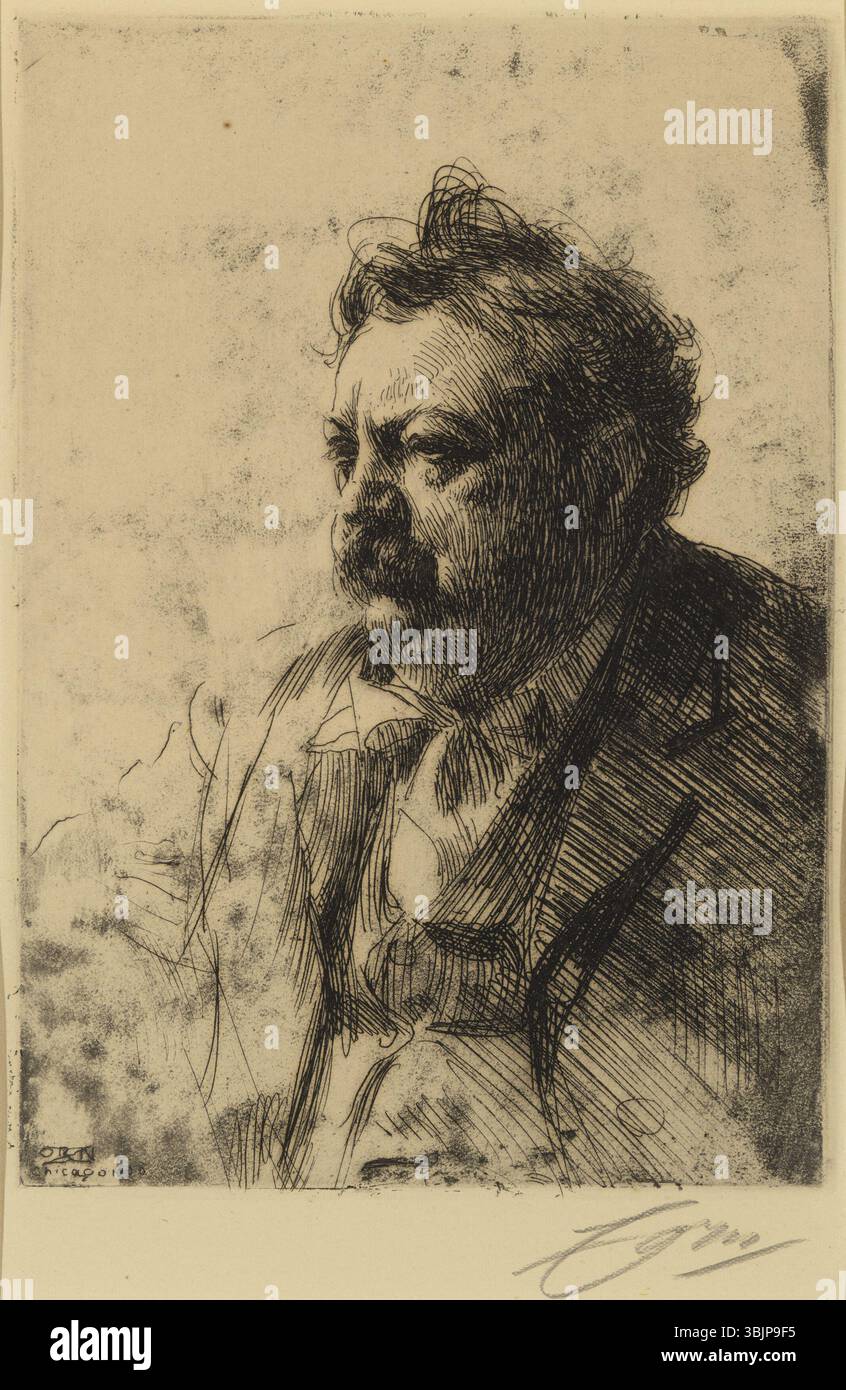Anders Zorn’s 1900 painting *Billy Mason* captures the young man in a ...
