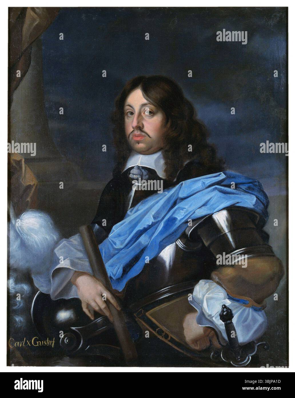 Portrait painting by Sébastien Bourdon of Karl X Gustav (1622-1660 ...