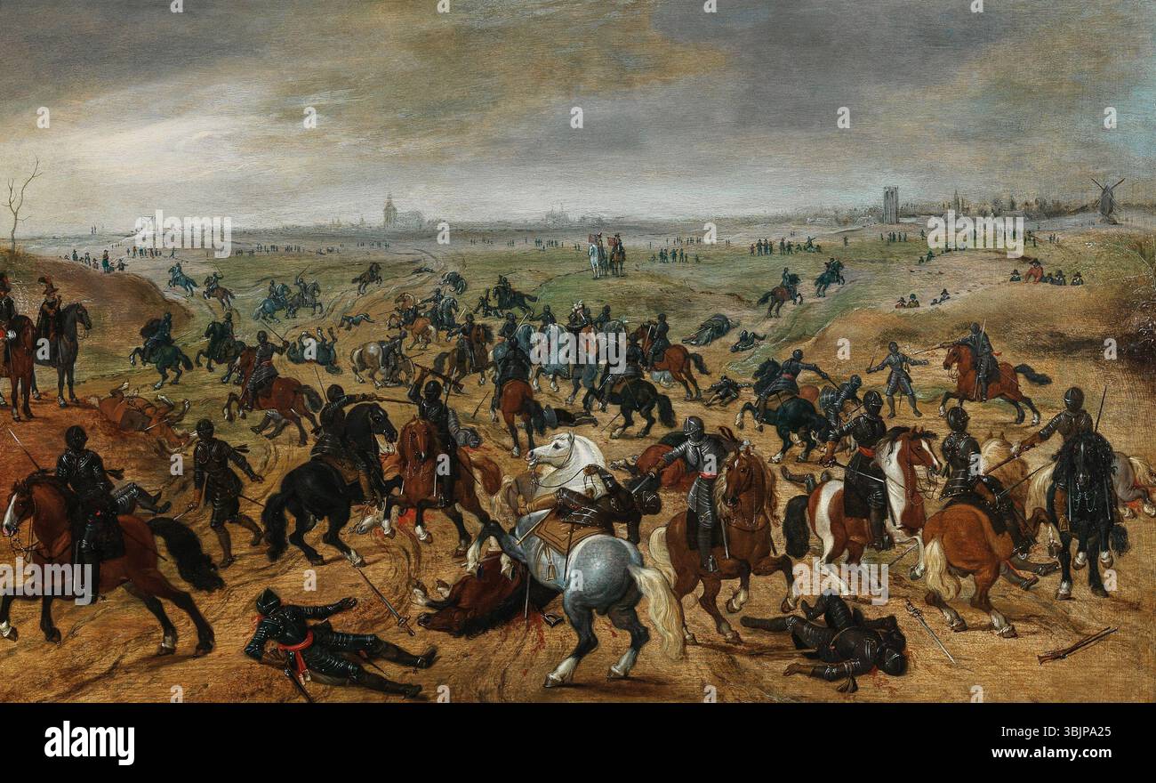 Sebastiaen Vrancx (1573–1647) painted 'The Battle of Lekkerbeetje at ...