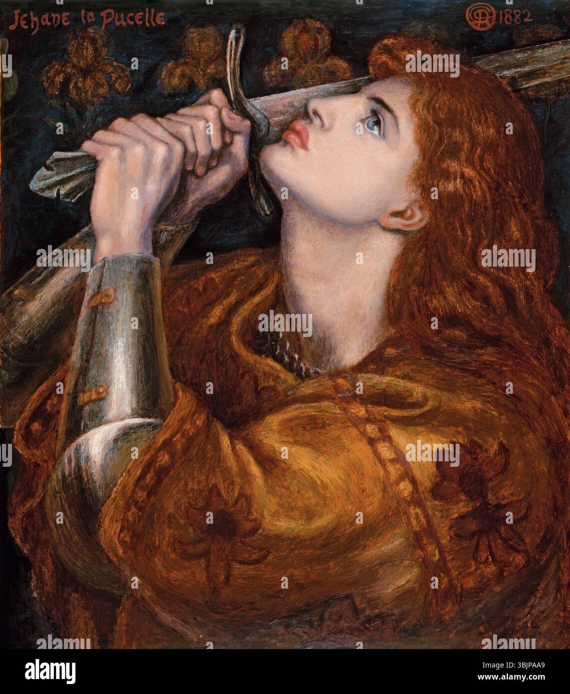 Dante Gabriel Rossetti's final painting, *Joan of Arc*, completed ...