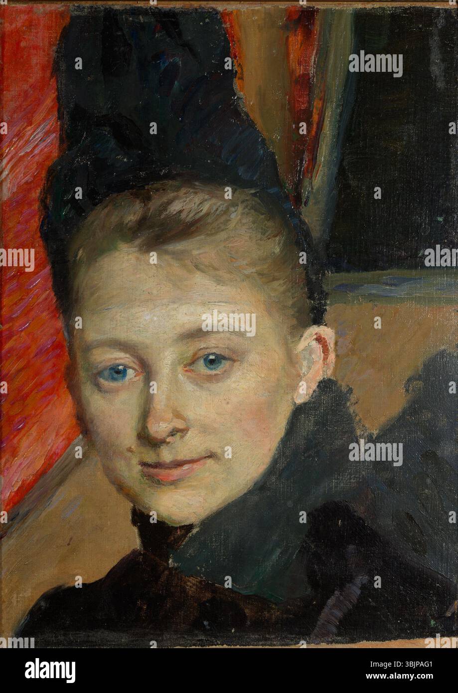 'Portrait of the Artist's First Wife née Klemming' by Richard Bergh ...