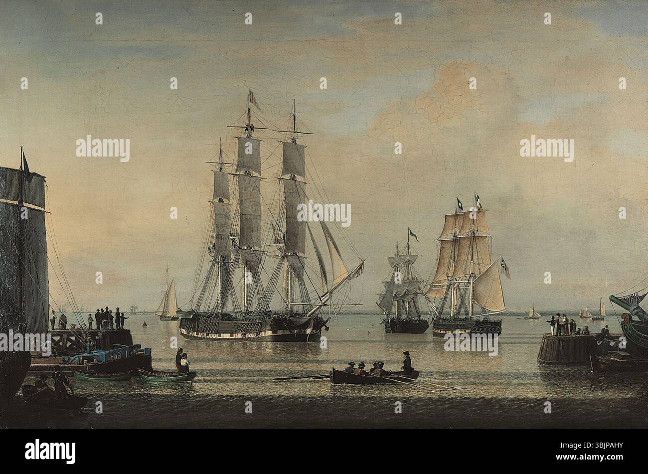 'The William Lee at the Mouth of the Humber Dock, Hull' by John Ward ...