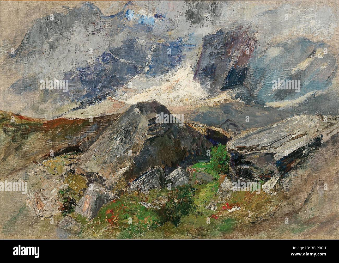 'A Glacier in the Glockner Massif' (circa 1940) by Marie Egner is an ...