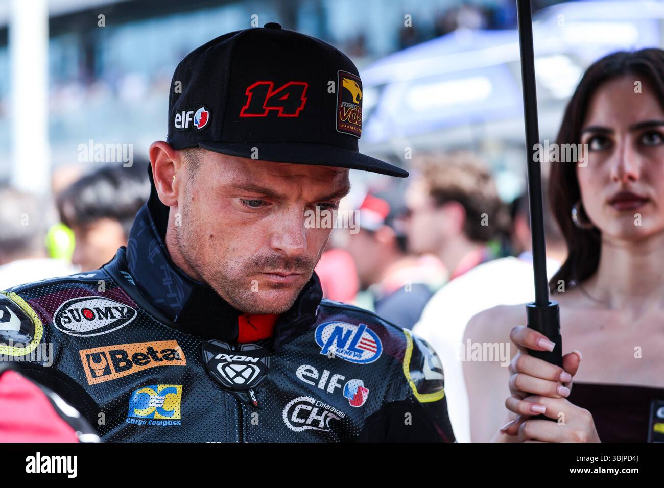 Sam Lowes of ELF Marc VDS Racing Team with Ducati Panigale V4R is seen ...