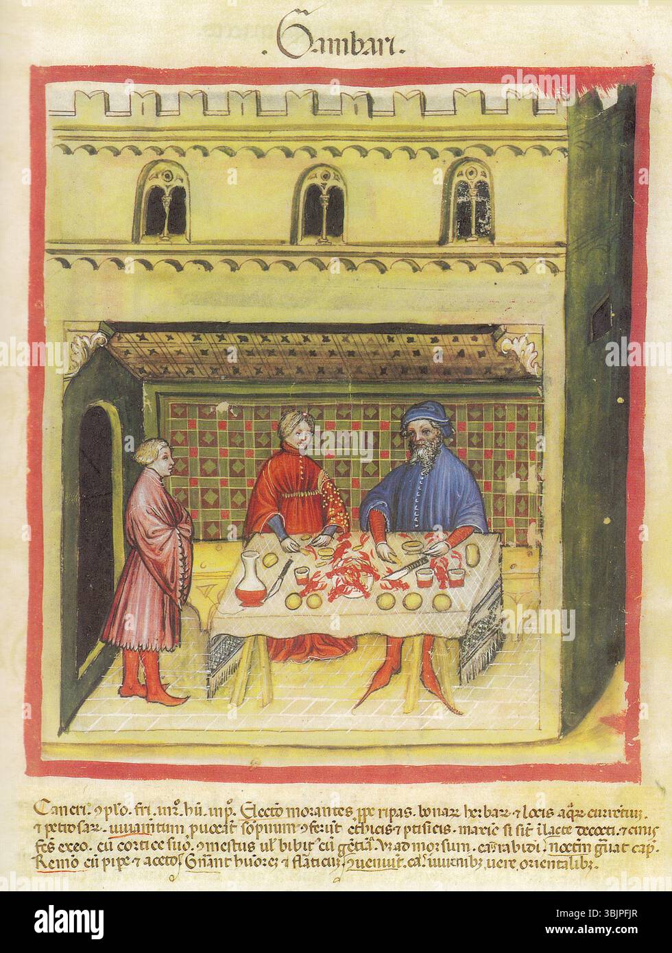 The *Tacuinum Cancri* is a 14th-century manuscript illustration ...