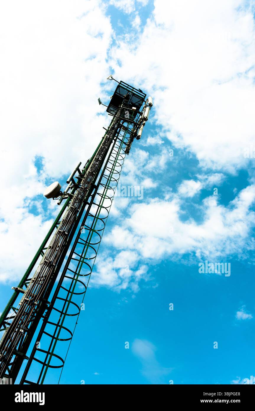 Blue radio waves background hi-res stock photography and images - Alamy