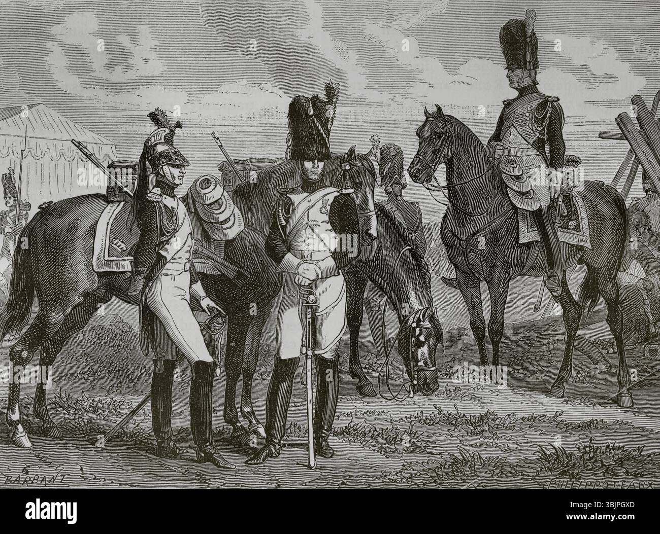 History of France. Napoleonic era. Imperial Guard: Dragoons, Mounted ...