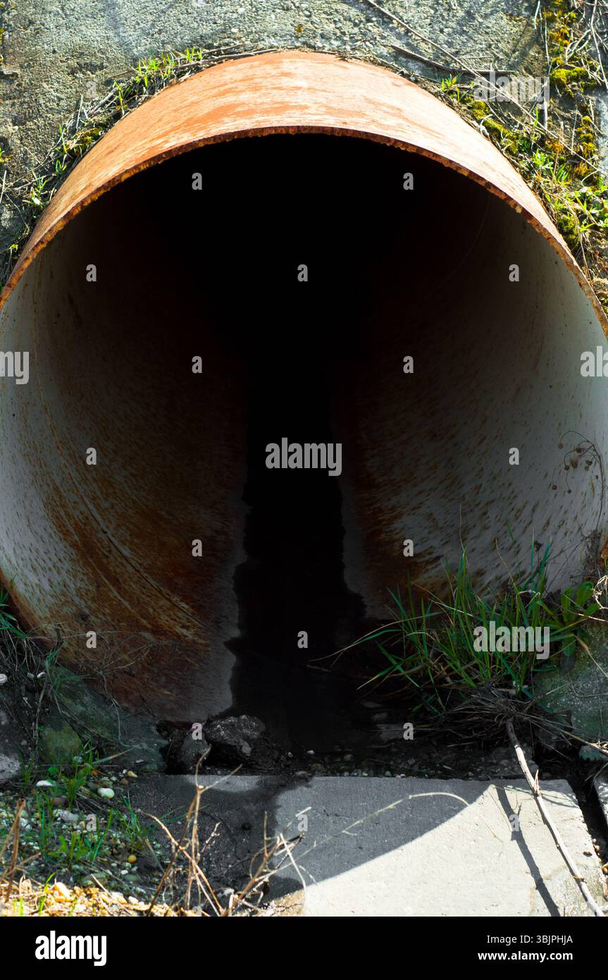 Sewage drainage system Stock Photo - Alamy