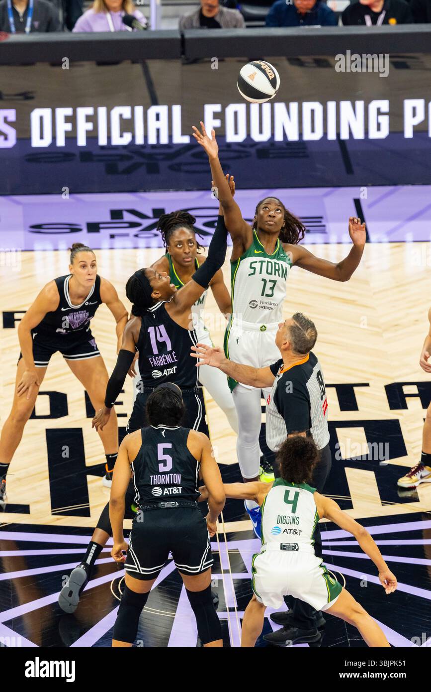 SAN FRANCISCO, CA - JUNE 14: Golden State Valkyries center Temi ...