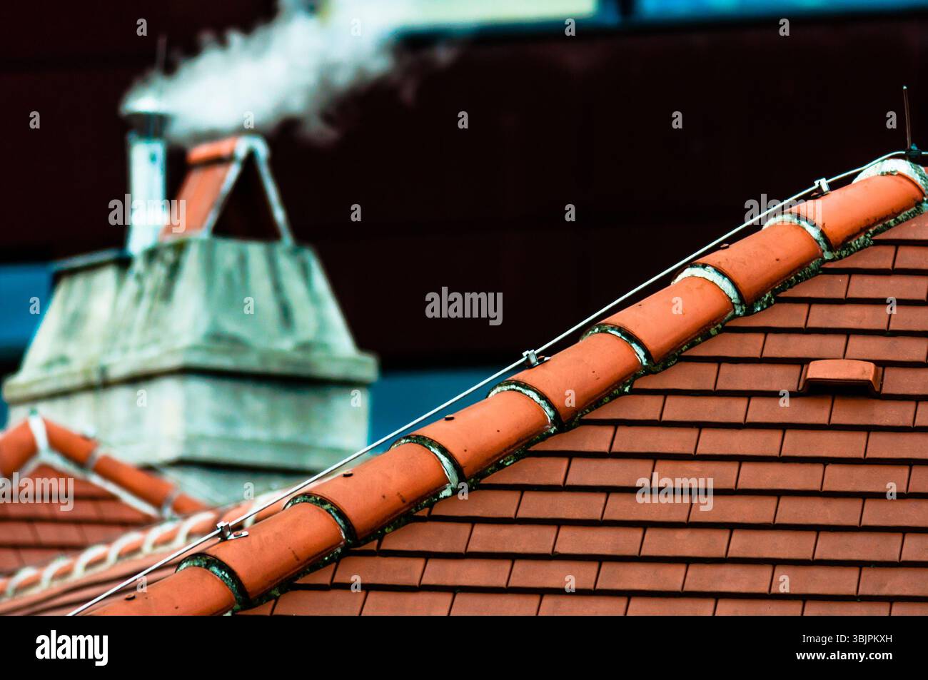 Building brick chimney in hi-res stock photography and images - Alamy