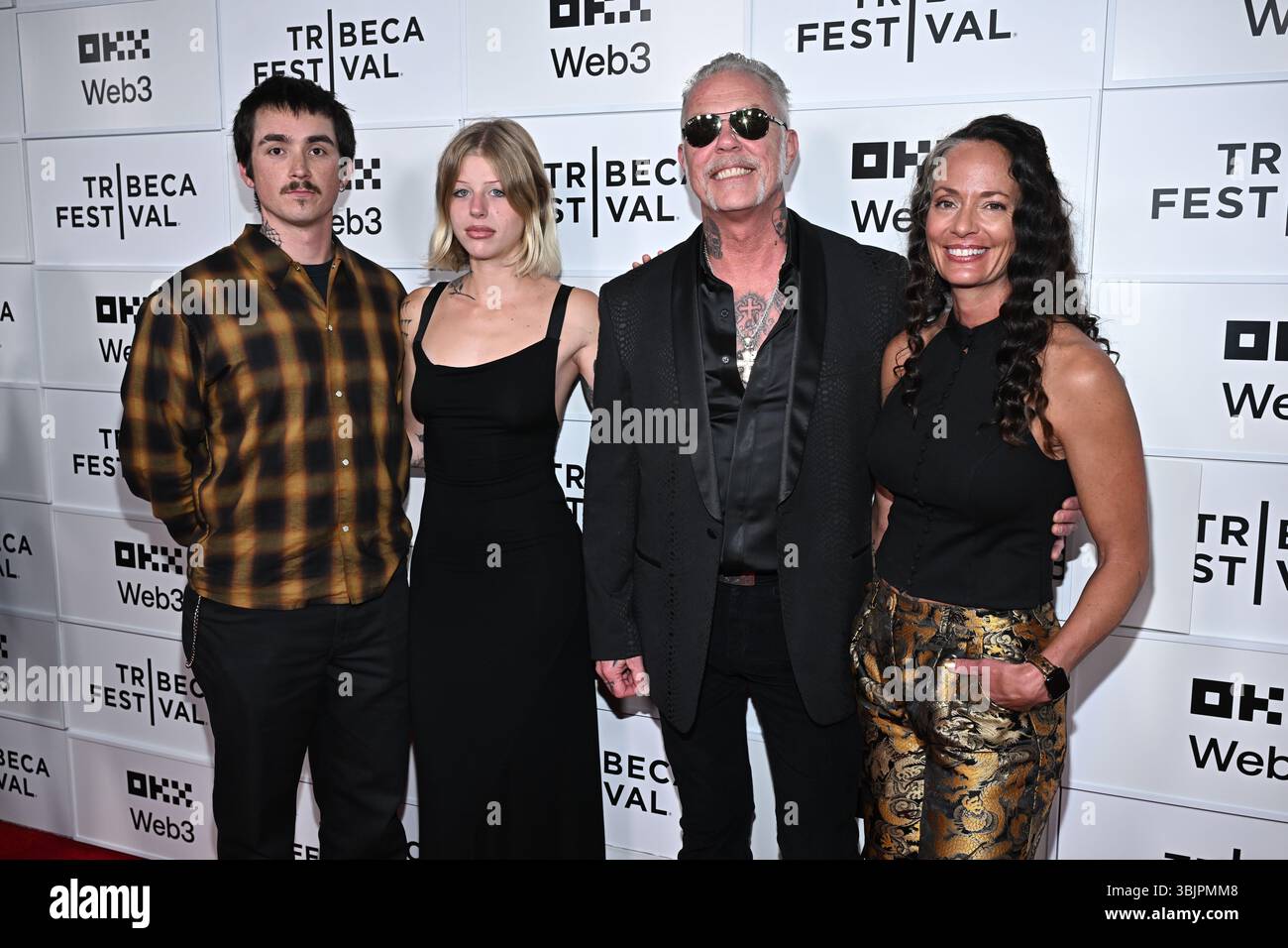 Marcella Hetfield, James Hetfield and Adriana Gillett Stock Photo - Alamy